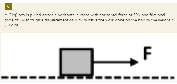 SOLVED:A (Zkg) box is pulled across horizontal surface with horizontal ...