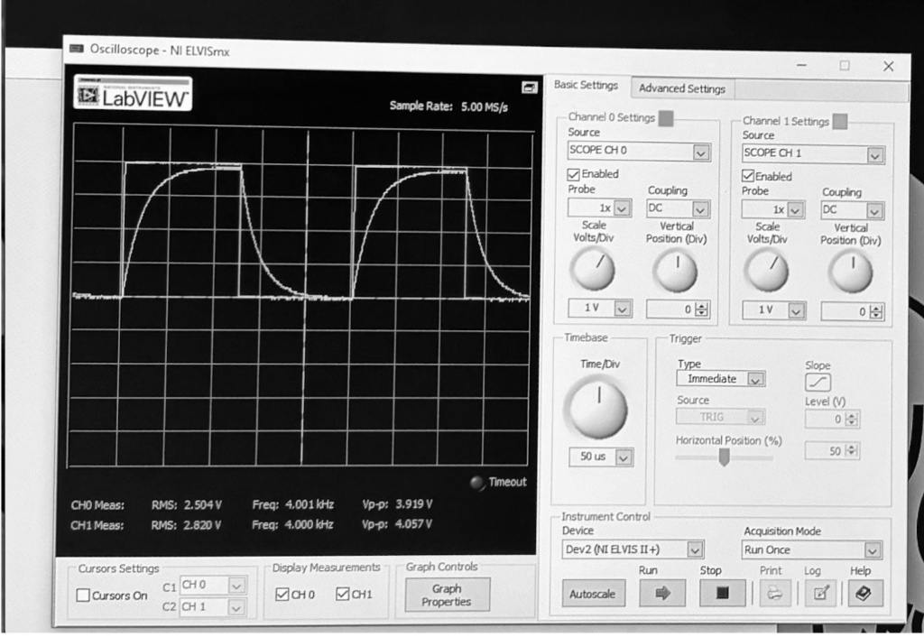 Oscilloscope - NI ELVISmx Basic Settings Advanced Settings LabVIEW ...