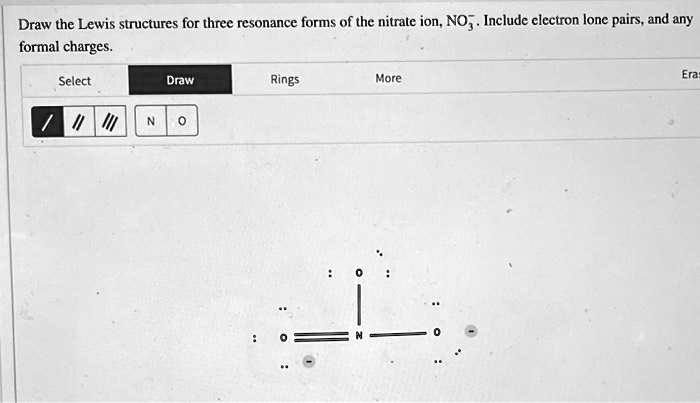 Nitrate Ion Lewis Structure No3