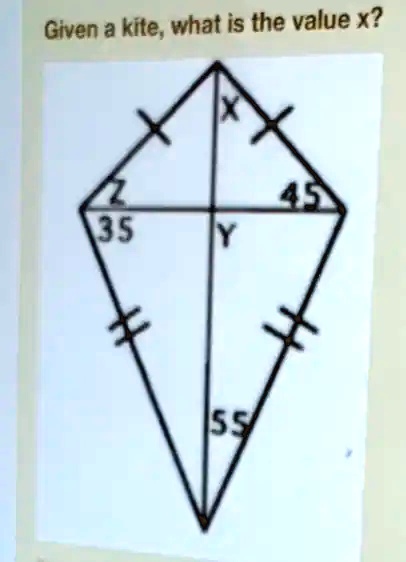 SOLVED: Given a kite; what is the value x?