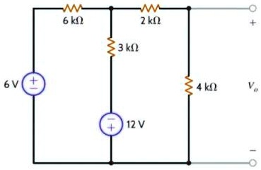 SOLVED: Calculate the Vo in the figure using the following circuits: A ...