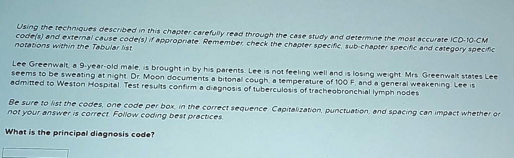 using the techniques described in this chapter carefully read through ...