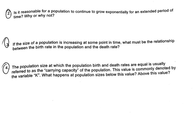 SOLVED: Is it reasonable for Population to continue to grow ...