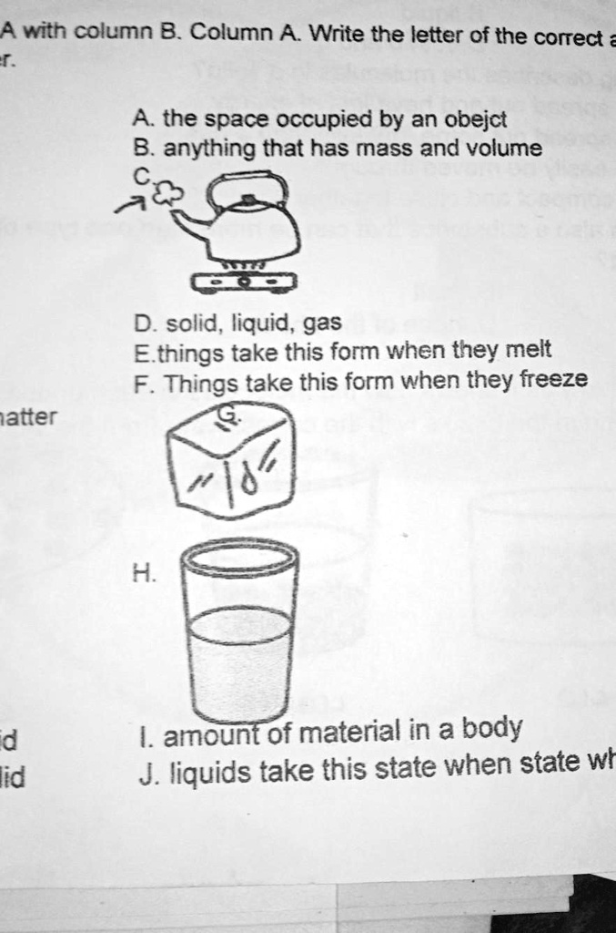 learning task 2 direction match column a with column b write the letter of the correct answers ...