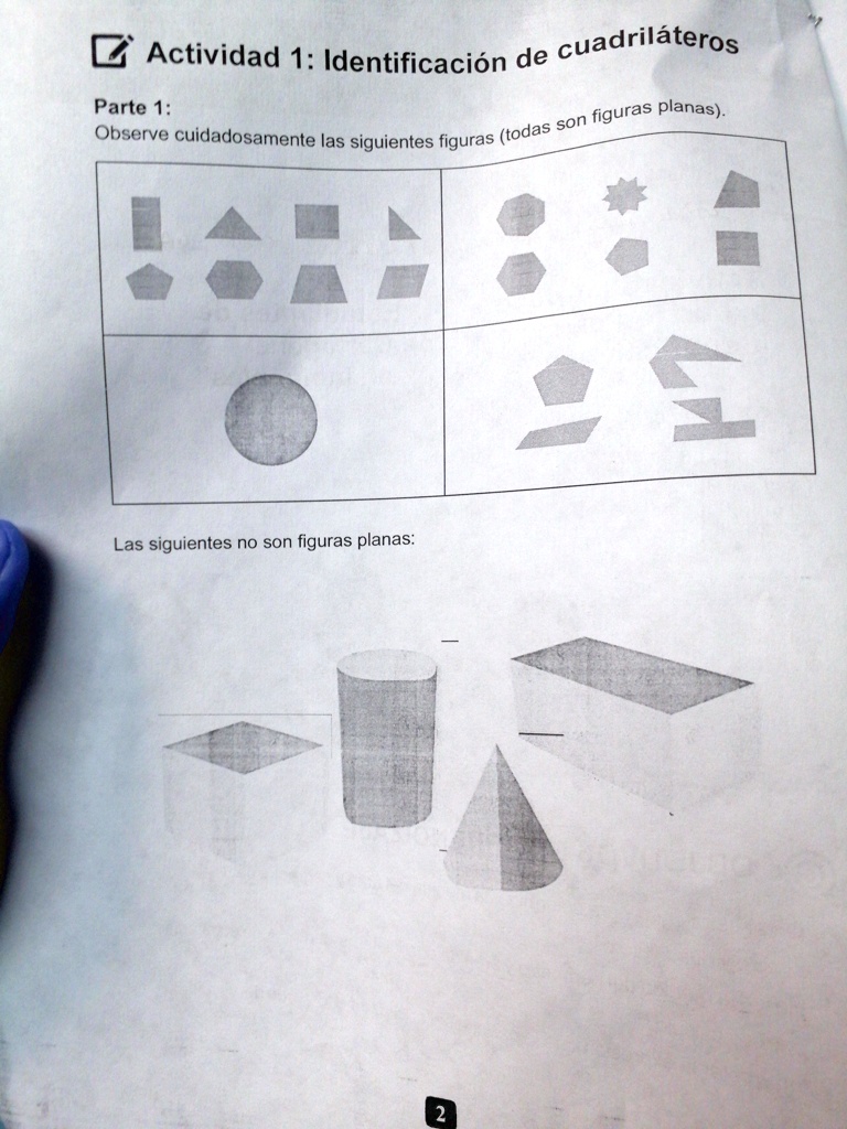 SOLVED: Observa cuidadosamente las siguientes figuras (todas son planas ...