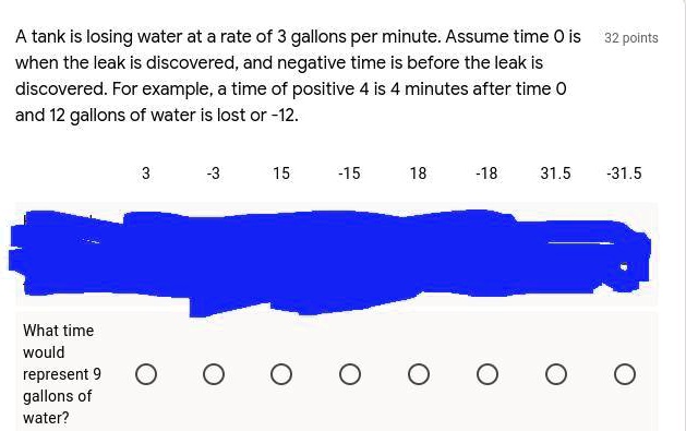SOLVED: 'i need help with this A tank is losing water at a rate of 3 ...