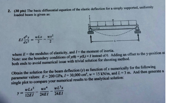 Solved Please Use The Matlab Function Of The Shooting Method Along With Fzero And The Res The