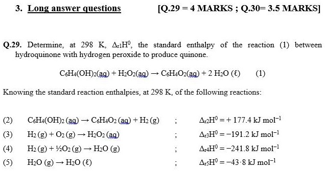 SOLVED: Long auswer questions [Q.29 =4MARKS Q.30= 3.5 MARKS] Q29 ...