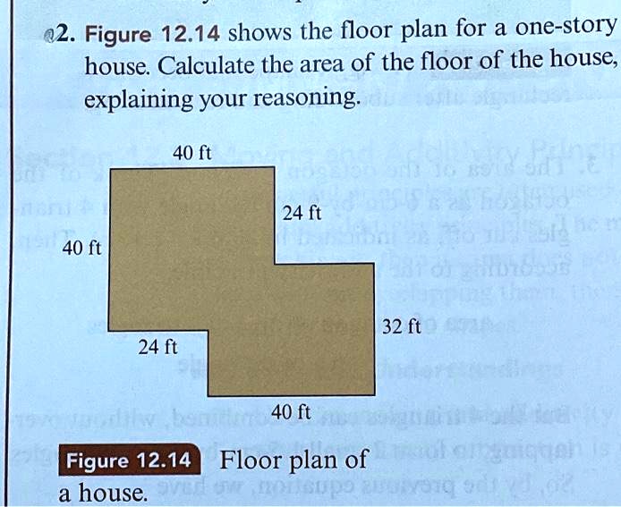 02 figure 1214 shows the floor plan for a one story house calculate the ...
