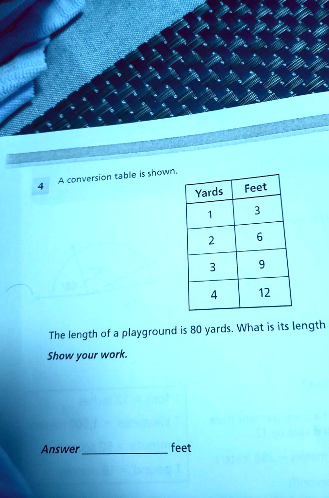 SOLVED: 'the lenght of a playground is 80 yards. what is its lenght in ...