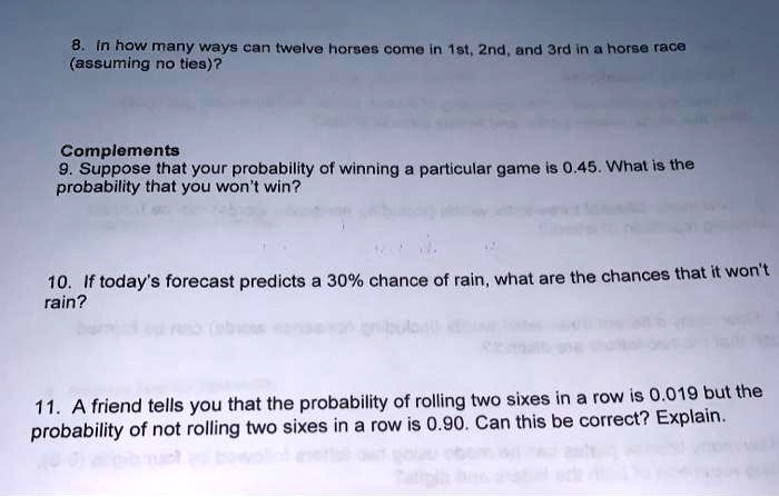 in how many ways can twelve horgos coma in et znd and 3rd in horga raca ...