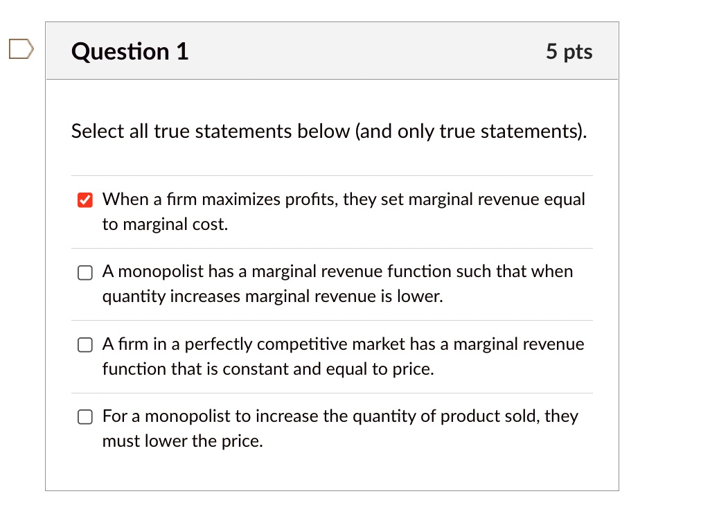 SOLVED: Question 1 5 pts Select all true statements below (and only ... SOLVED: Question 1 5 pts Select all true statements below (and only ...