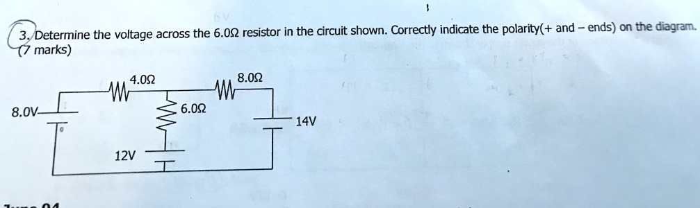 please help me with this physics circuit problem thanks 3 determine the ...