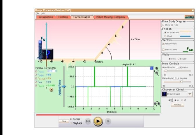 using the graph provided a force graph module use vector algebra to ...