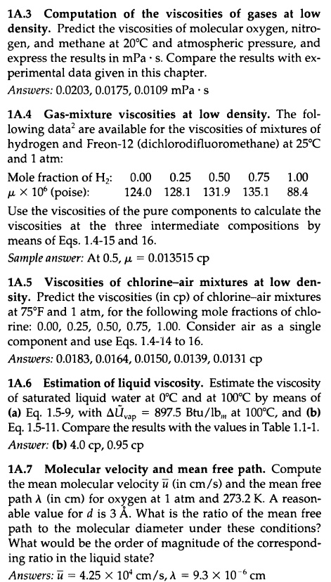 VIDEO solution: 1A.3 Computation of the viscosities of gases at low density. Predict the ...
