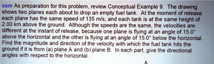 SOLVED: ssm As preparation for this problem, review Conceptual Example 9. The drawing shows two ...