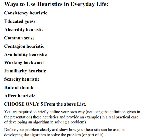 Ways to Use Heuristics in Everyday Life: Consistency heuristic Educated ...
