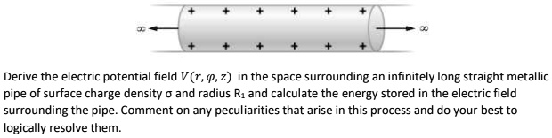 SOLVED: + + + + Derive the electric potential field V(r,,z) in the space surrounding an ...