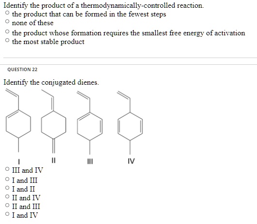 SOLVED: Identify the product of the thermodynamically-controlled ...