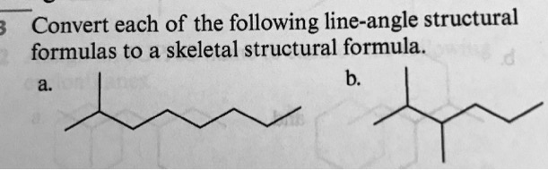 SOLVED: Convert each of the following line-angle structural formulas to a skeletal structural ...