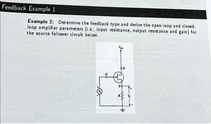 SOLVED: Determine the feedback type and derive the open-loop and closed ...