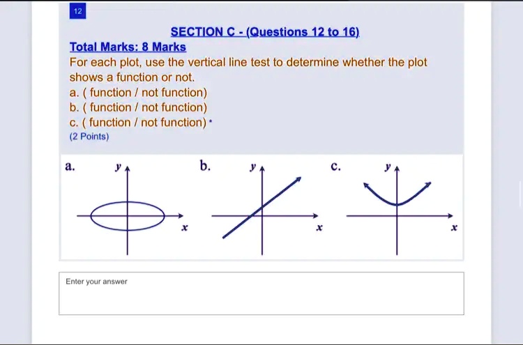 12 SECTION C - (Questions 12 to 16) Total Marks: 8 Marks For each plot ...