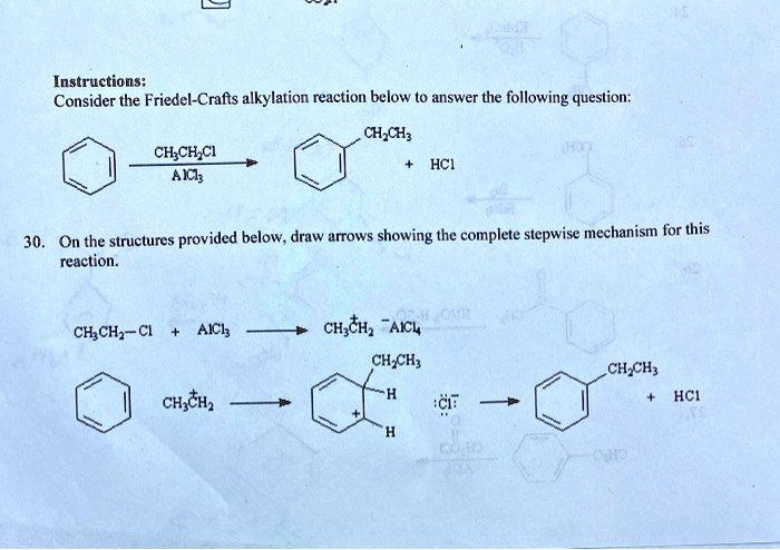 SOLVED: Instructions: Consider the Friedel-Crafts alkylation reaction ...