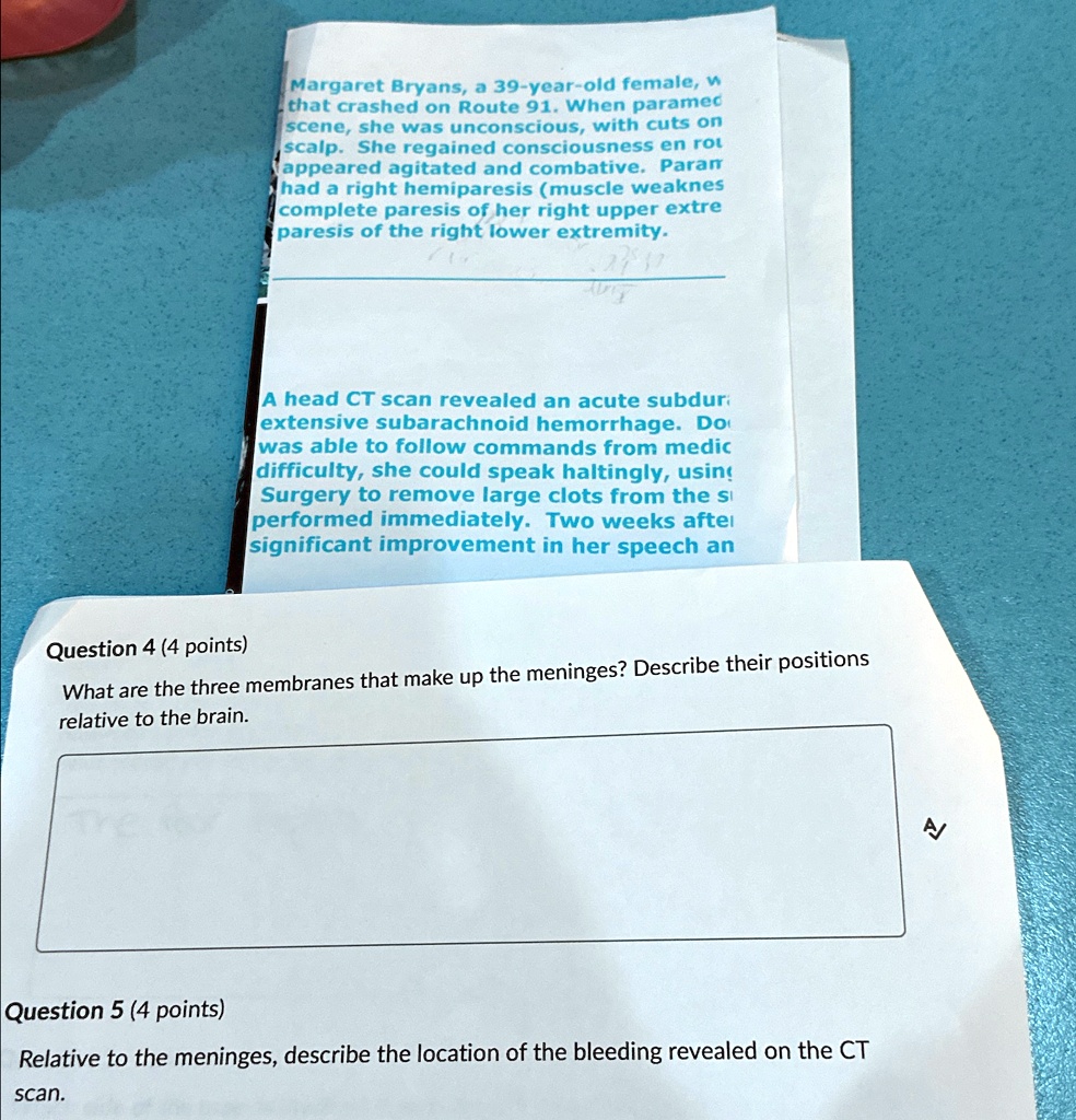 Margaret Bryans, a 39-year-old female, w that crashed on Route 91. When ...