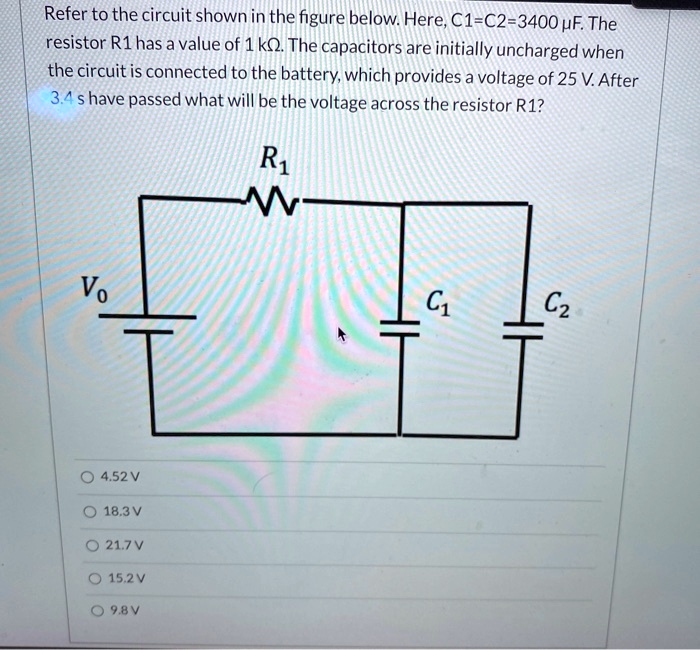 SOLVED: Refer to the circuit shown in the figure below. Here, C1 = C2 ...