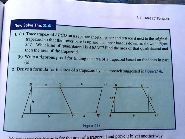 VIDEO solution: Now Solve This 3.4 (a) Trace trapezoid ABCD on a ...