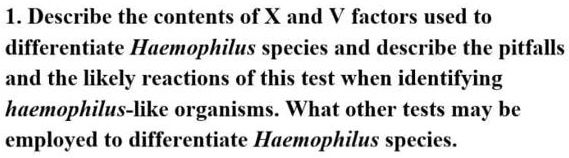 SOLVED: 1. Describe the contents of X and V factors used to ...
