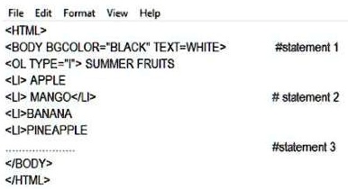 SOLVED: >:The following is the HTML document of a simple web page ...