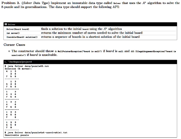 Solved Problem 2 Solver Data Type Implement An Immutable Data Type Called Solver That Uses 0482