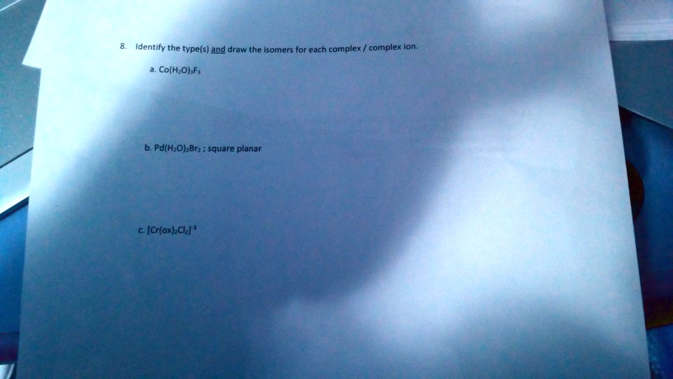 Identify the typel(s) and draw the isomers for each c… - SolvedLib