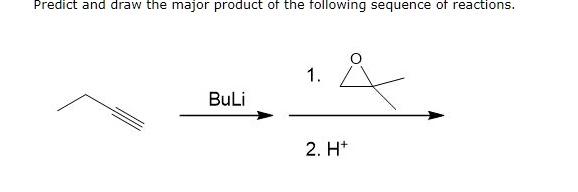 SOLVED: Texts: Predict and draw the major product of the following ...