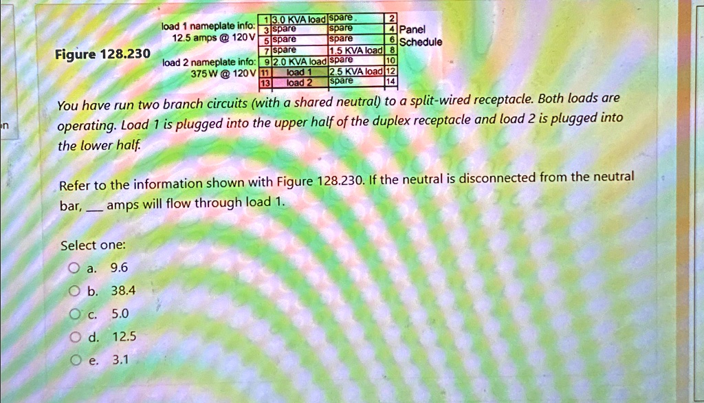 figure 128230 table load 1 nameplate info 125 amps 120v 30 kva load ...