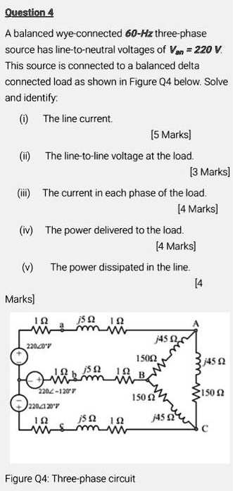 SOLVED: A balanced wye-connected 60-Hz three-phase source has line-to-neutral voltages of Van ...