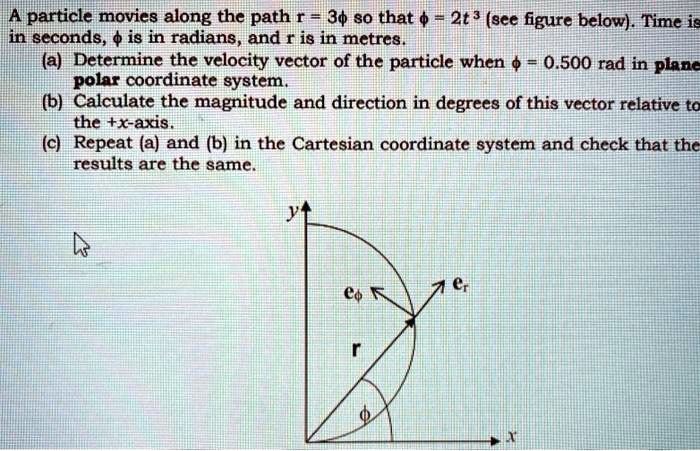 SOLVED: Aparticle movics along the path T= 30 80 that 2t 3 (see figure ...