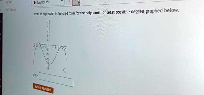 Write an expression in factored form for the polynomial of least ...