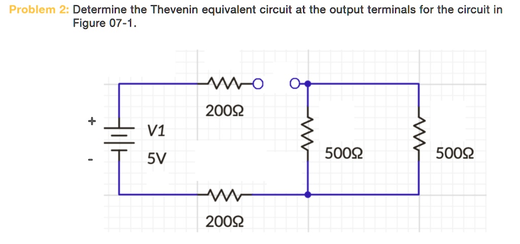 texts determine the thevenin equivalent circuit at the output terminals for the circuit in ...