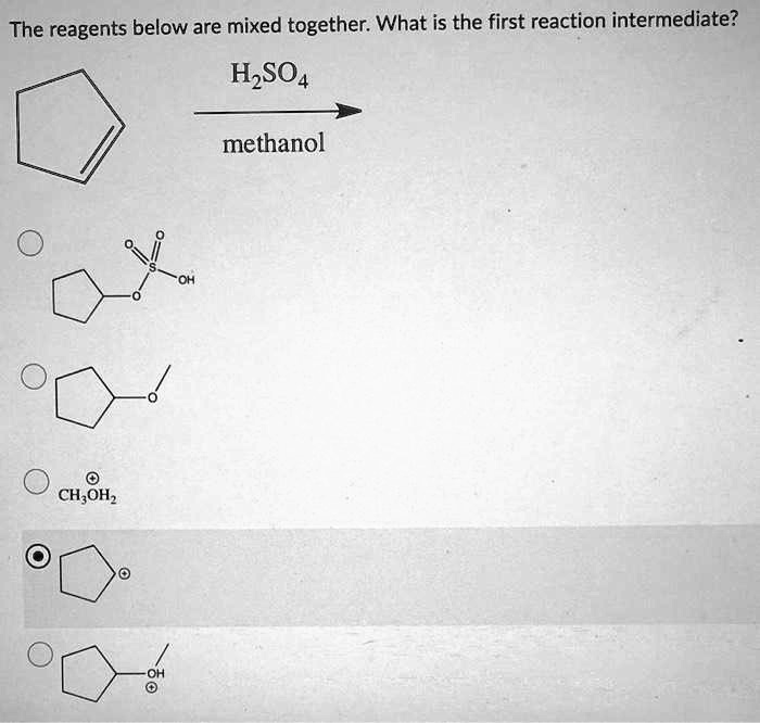 SOLVED: The reagents below are mixed together. What is the first ...