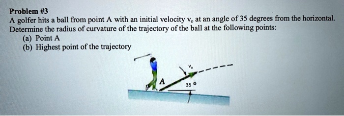 problem 3 golfer f hits ball from point a with an initial velocity at ...