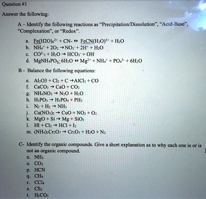 SOLVED: Question #1: Answer the following: Identify the following ...