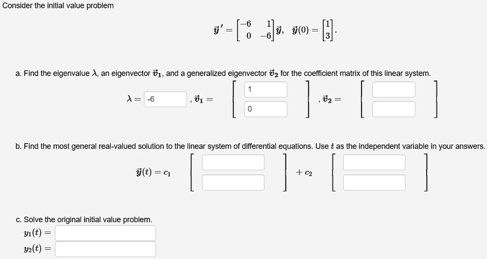 Solved Texts Consider The Initial Value Problem J [ 1] [] A Find