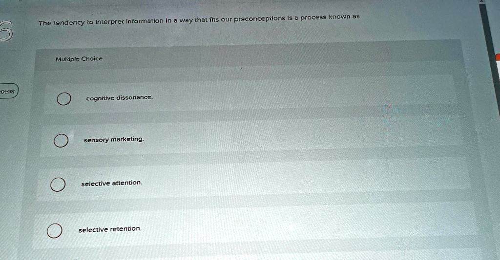 the tendency to interpret information in a way that fits our ...