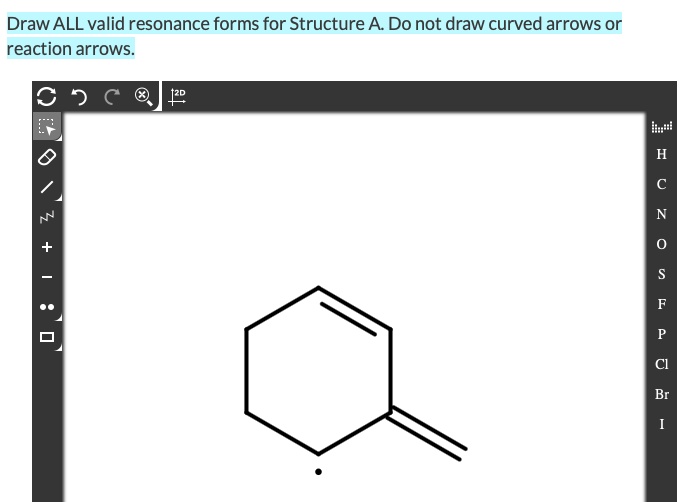 SOLVED: Draw ALL valid resonance forms for Structure A Donot draw ... SOLVED: Draw ALL valid resonance forms for Structure A Donot draw ...
