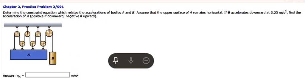 SOLVED: Chapter 2, Practice Problem 2/091: Determine the constraint ...