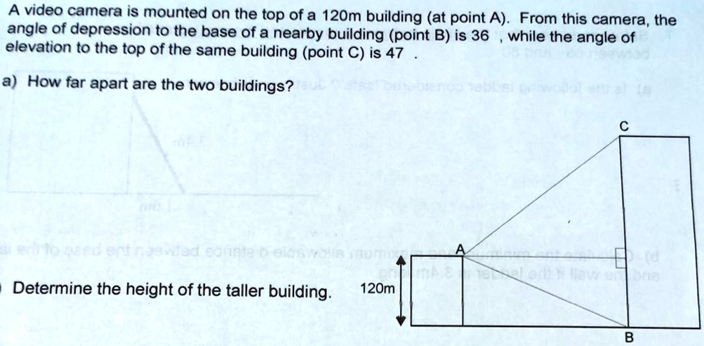 SOLVED: ' Where is the angle of depression? Where is the angle of ...