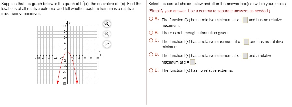 Solved Suppose That The Graph Below Is The Graph Off X The