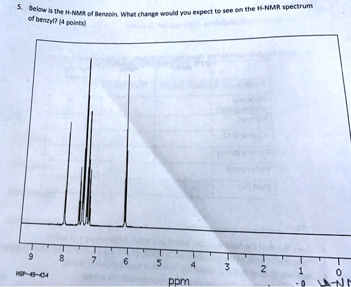 SOLVED:Below = is the H-NMR would. you expect to see on the H-NMR ...